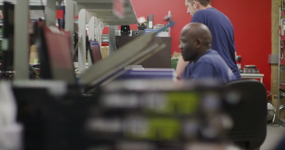 4k Staff Members Working On Stock Footage Video (100% Royalty-free ...