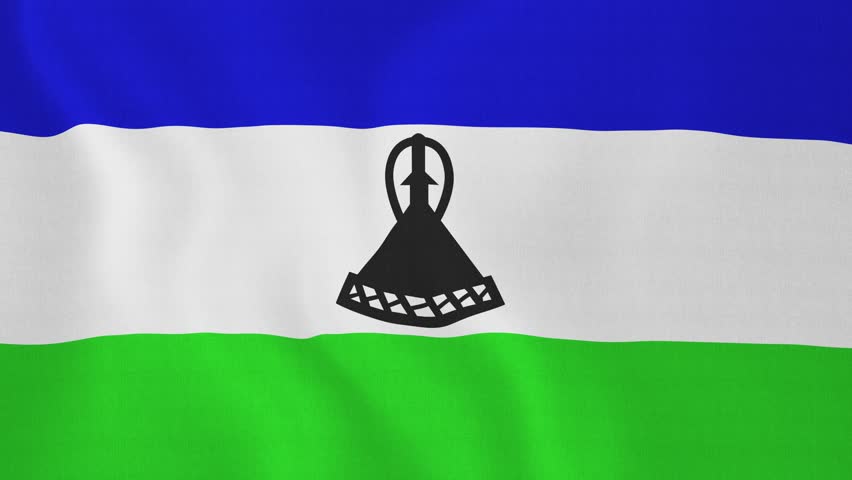 Flag Of Lesotho Stock Footage Video 3686063 | Shutterstock