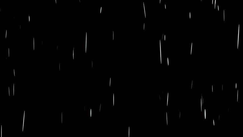 Animated Rainfall On Transparent Background. Stock Footage Video (100% ...