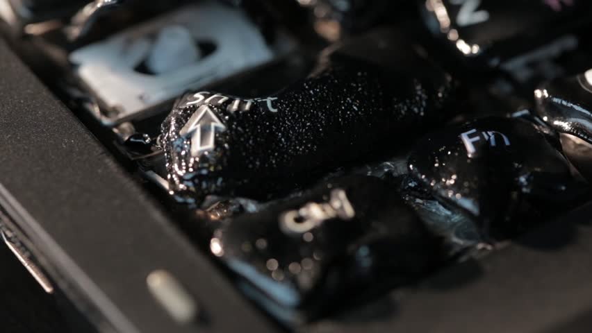Computer Keyboard Keys Melted High Stock Footage Video (100% Royalty ...