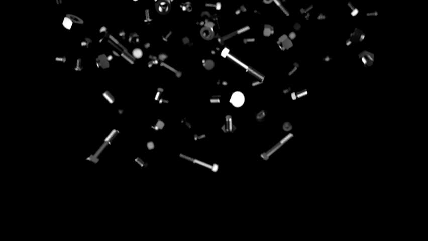 Stock video of nuts and bolts screws falling slow | 9196016 | Shutterstock