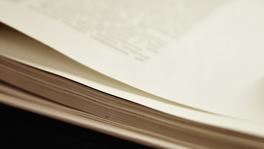 Slow Flipping Book Pages. the Stock Footage Video (100% Royalty-free ...