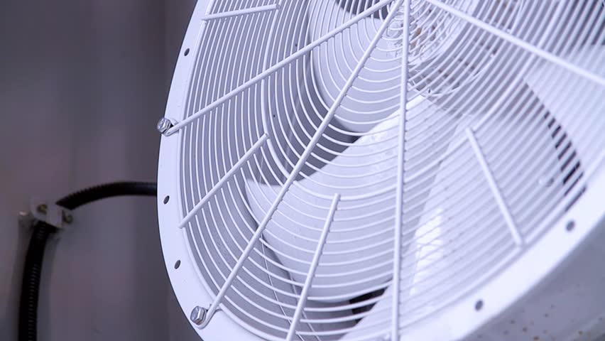 Cooling Fan Of A Power Transformer At An Electrical Substation. Stock ...