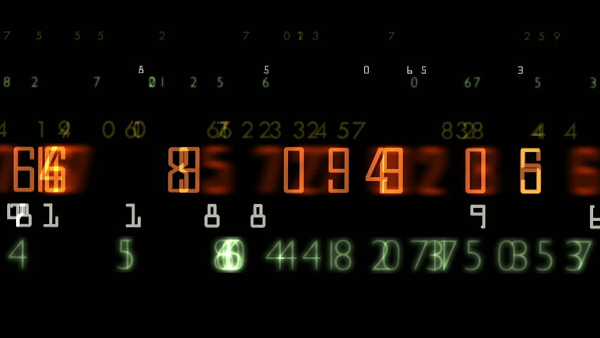 Digital Scoreboard. Numbers of Different Stock Footage Video (100% ...