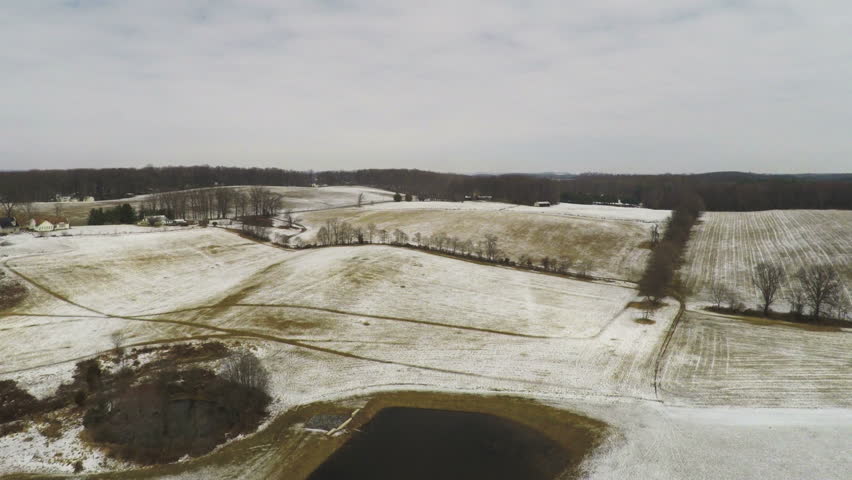 Aerial Landscape of Field Pond Video de stock (totalmente libre de ...