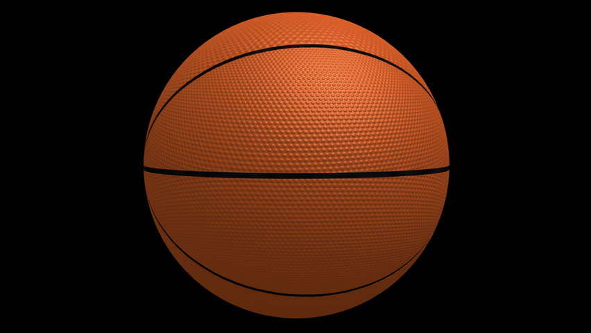 High Quality Render Spinning Basketball. Stock Footage Video (100% ...