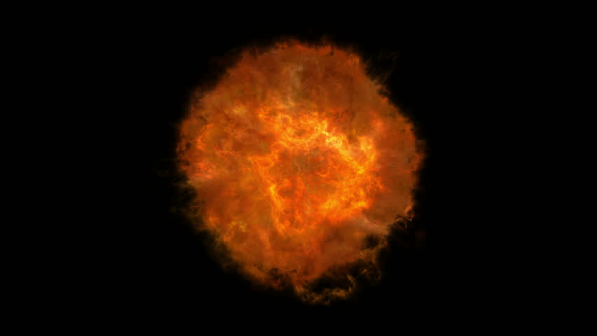 HD - Fire FX015: An Exploding Ring Of Fire Blasts Outwards (with Matte ...