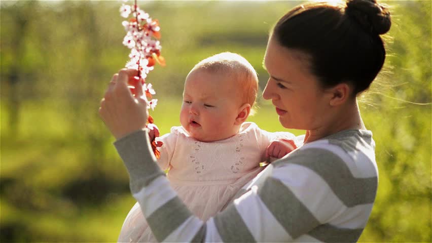 Head Shoulders Portrait Happy Young Caucasian Child Being Held Loving