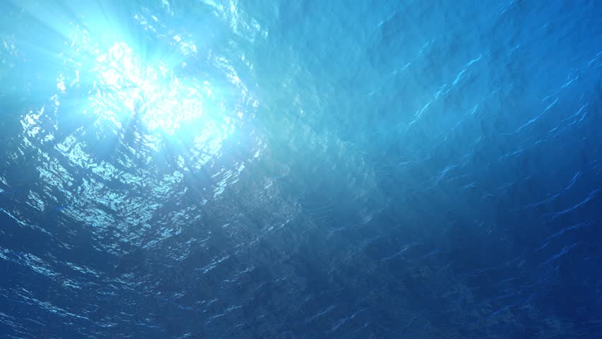 High Quality Looping Animation Of Ocean Waves From Underwater With ...