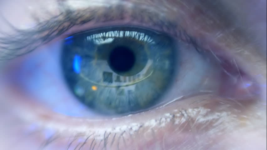 Reflection in the Eye of Stock Footage Video (100% Royalty-free ...