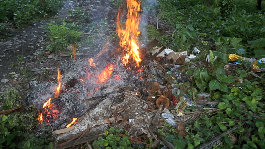 Burning Plastic Trash and Other Stock Footage Video (100% Royalty-free ...